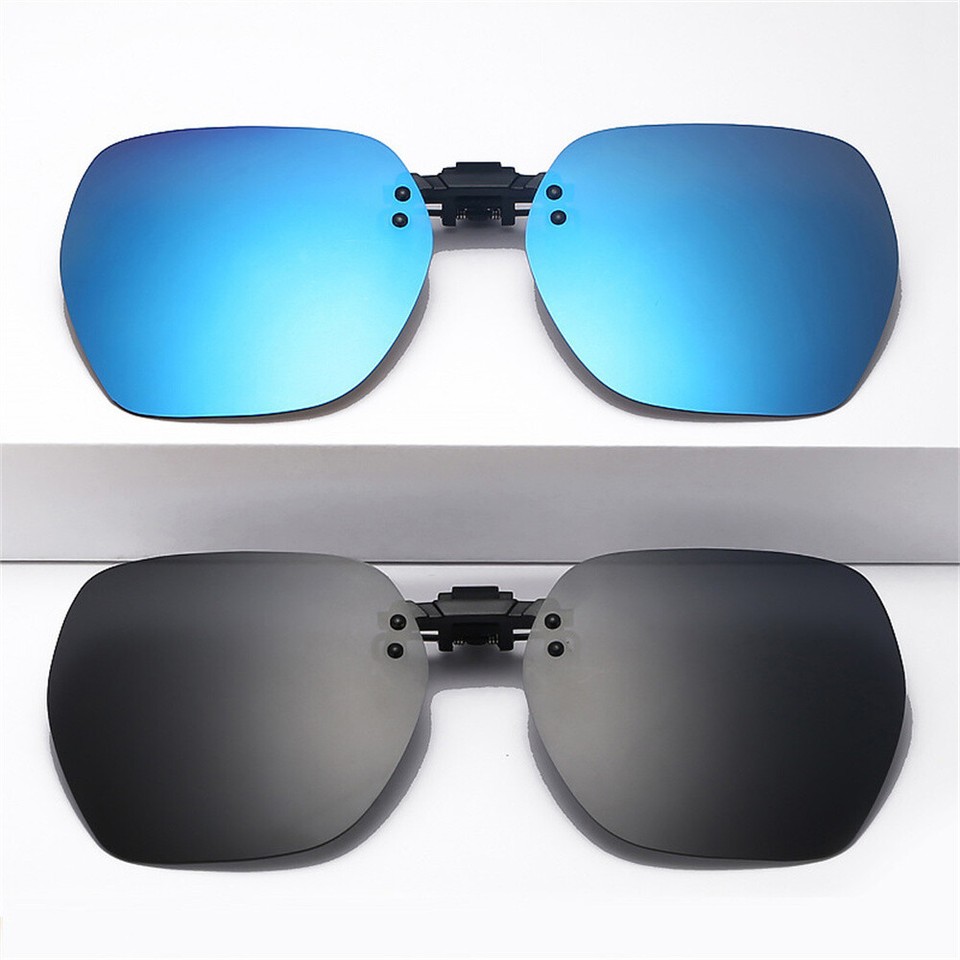 Clip on Sunglasses Polarized Flip up Spectacles Anti-Glare Unisex Eye ...