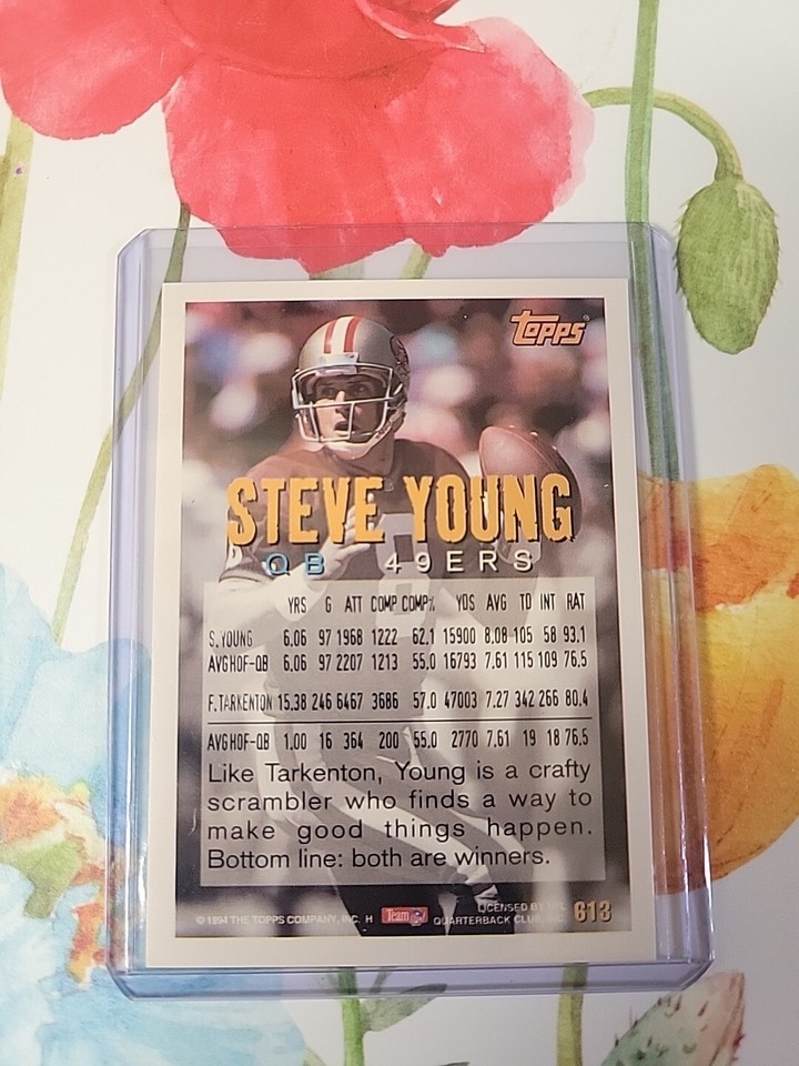 1994 Topps Steve Young Treasures of Greatness Special Effects Xfractor ...