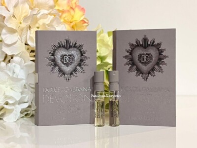2 Dolce & Gabbana DEVOTION Pour Homme Sample Perfume Spray Vial 1.5 ml ...