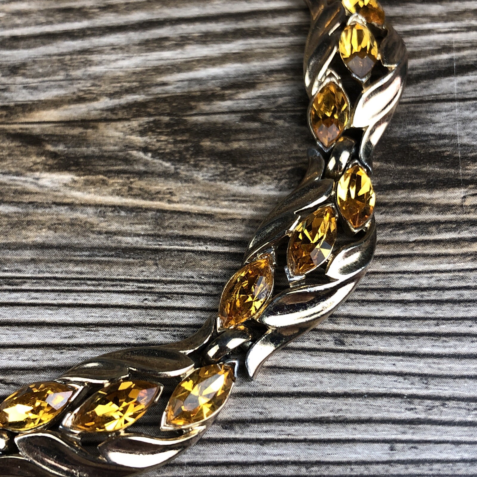 Vintage Crown Trifari Alfred Philippe? Orange Rhinest… - Gem