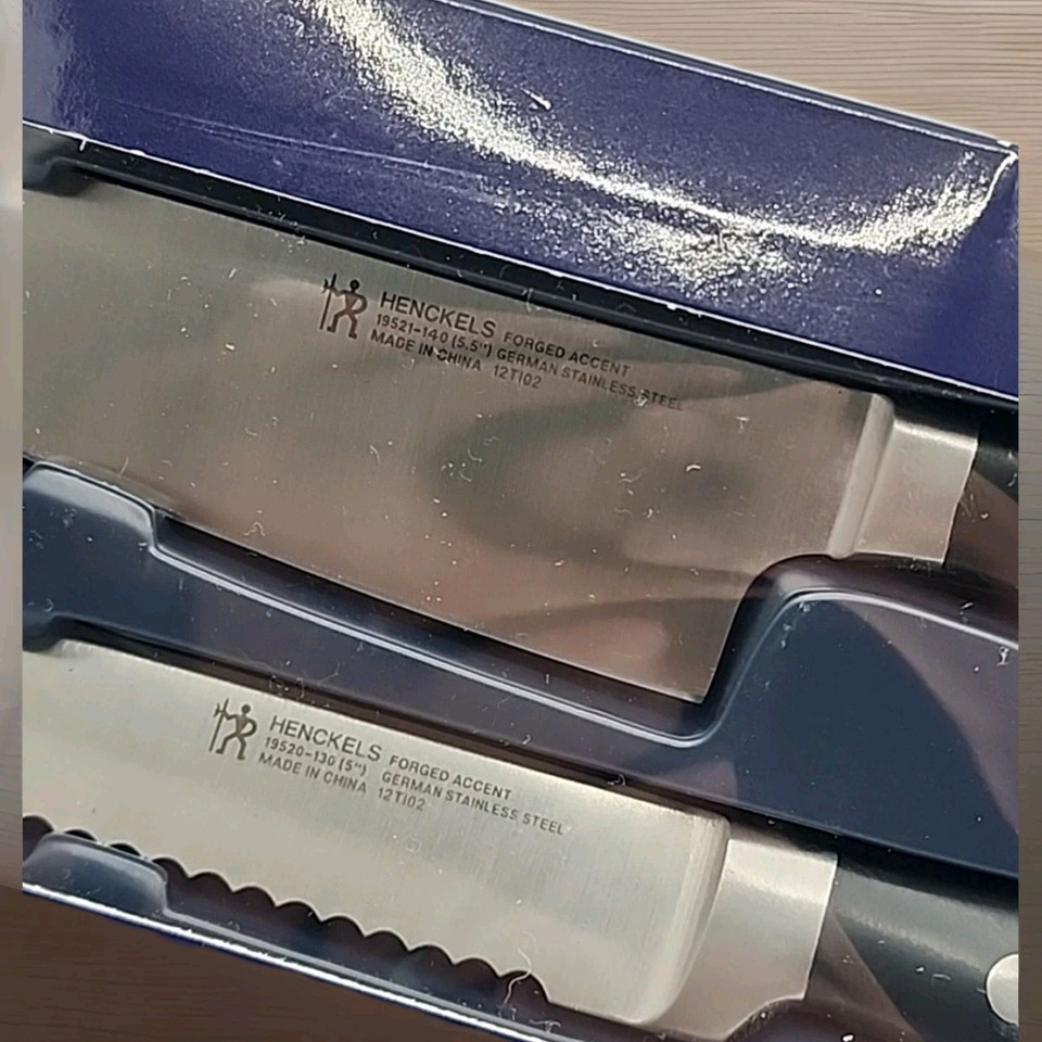Henckels ACCENT FORGE 2-pc Prep Knife Set German Stainless Steel Forge ...