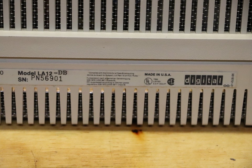 DEC Correspondent Model LA12-DB Terminal/Teleprinter with Original Case ...