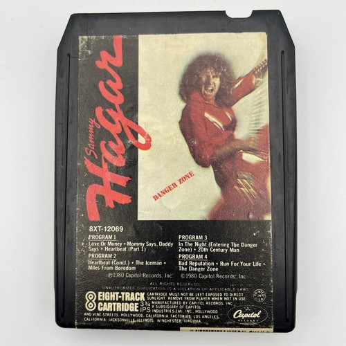 Sammy Hagar - Danger Zone - Restored 8 Track Tape - New Pad and Splice ...