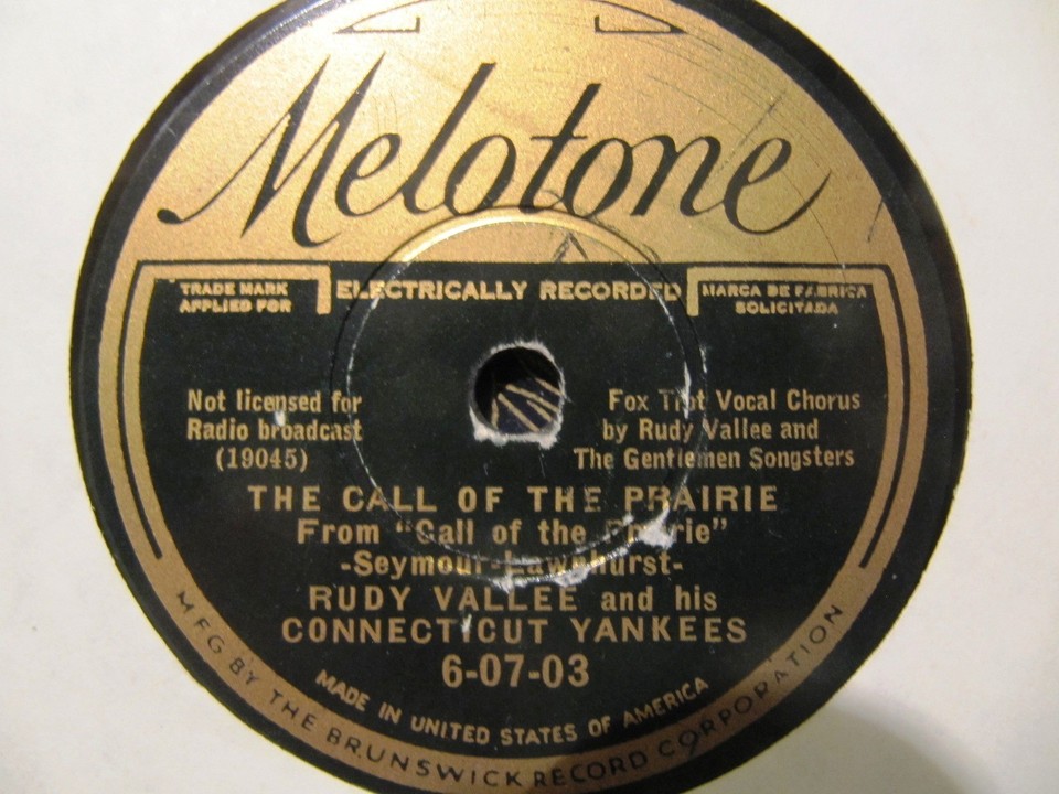 1937 RUDY VALLEE Con Yankees Movie CALL OF THE PRAIRIE Wild Goose Chase ...