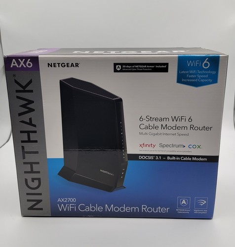 Netgear Nighthawk (CAX30) 3.1 Cable Modem Router Combo AX2700 | eBay