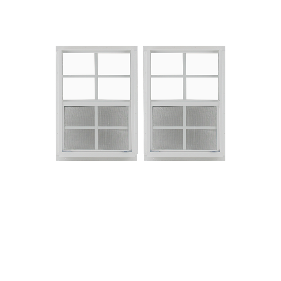 Shed Windows and More 2 Pack Shed Window 18" X 23" White Flush ...