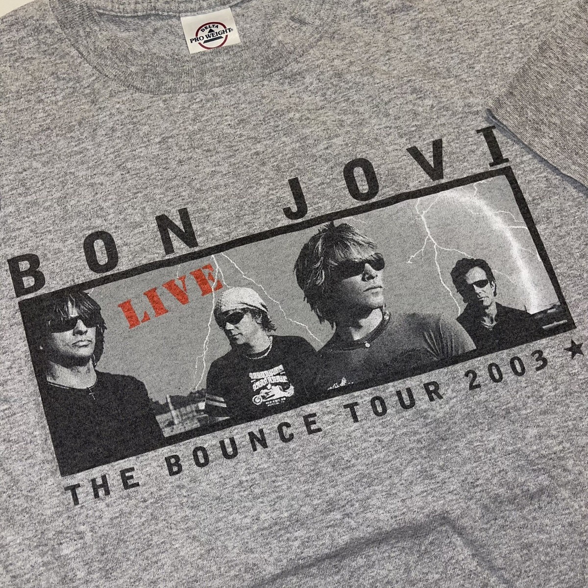 Vintage 2003 Bon Jovi Bounce World Concert Tour Rock Band Vintage 2003 Bon Jovi Bounce World Concert Tour Rock Band