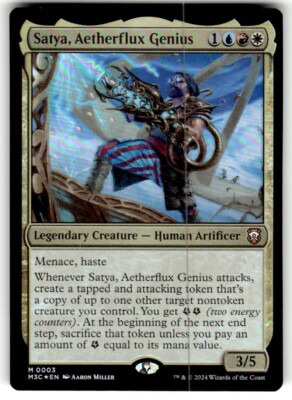 Satya, Aetherflux Genius Commander: Modern Horizons 3 Foil | eBay