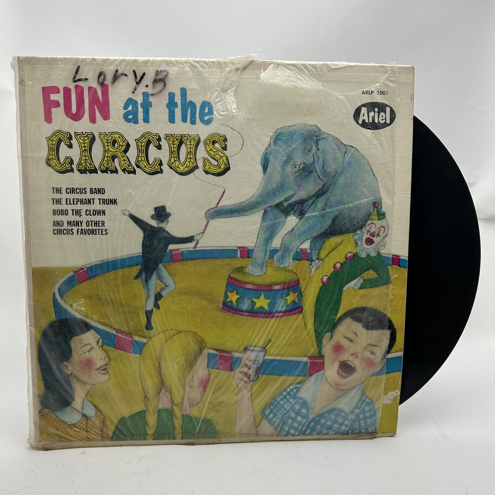 Vintage ARIEL Records Fun at the Circus CIRCUS SONGS CLOWNS ANIMALS ...