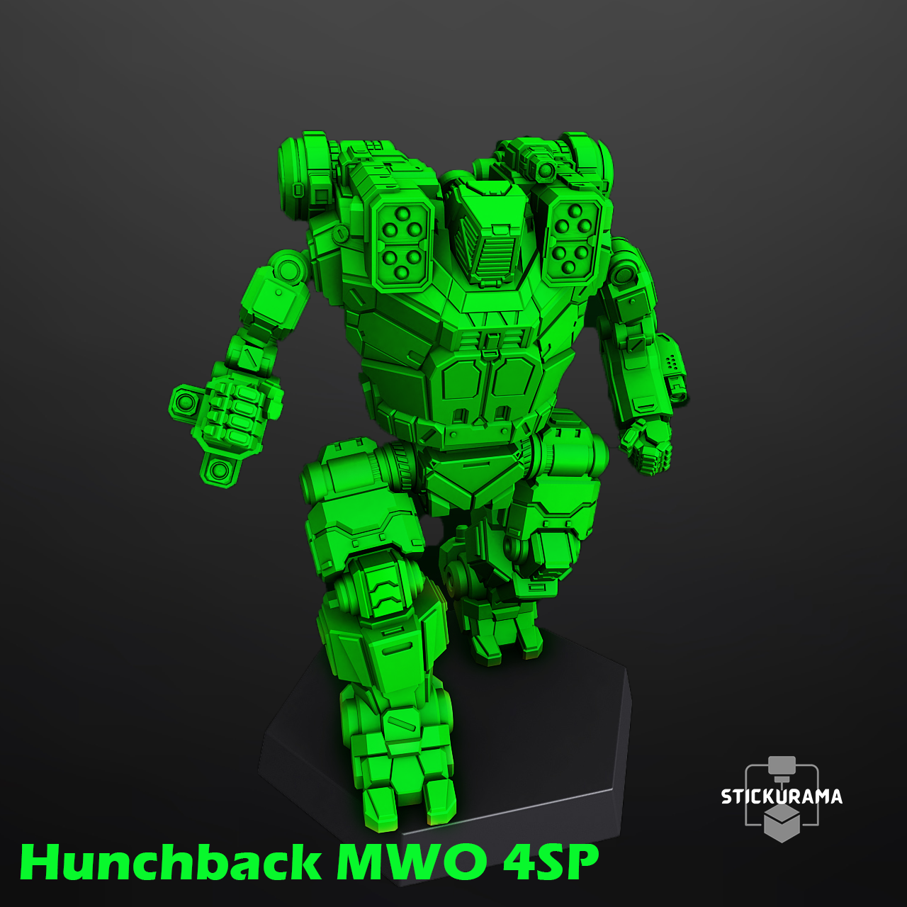 Hunchback MWO 4SP Variant - Alternate Battletech Mechwarrior Miniatures ...