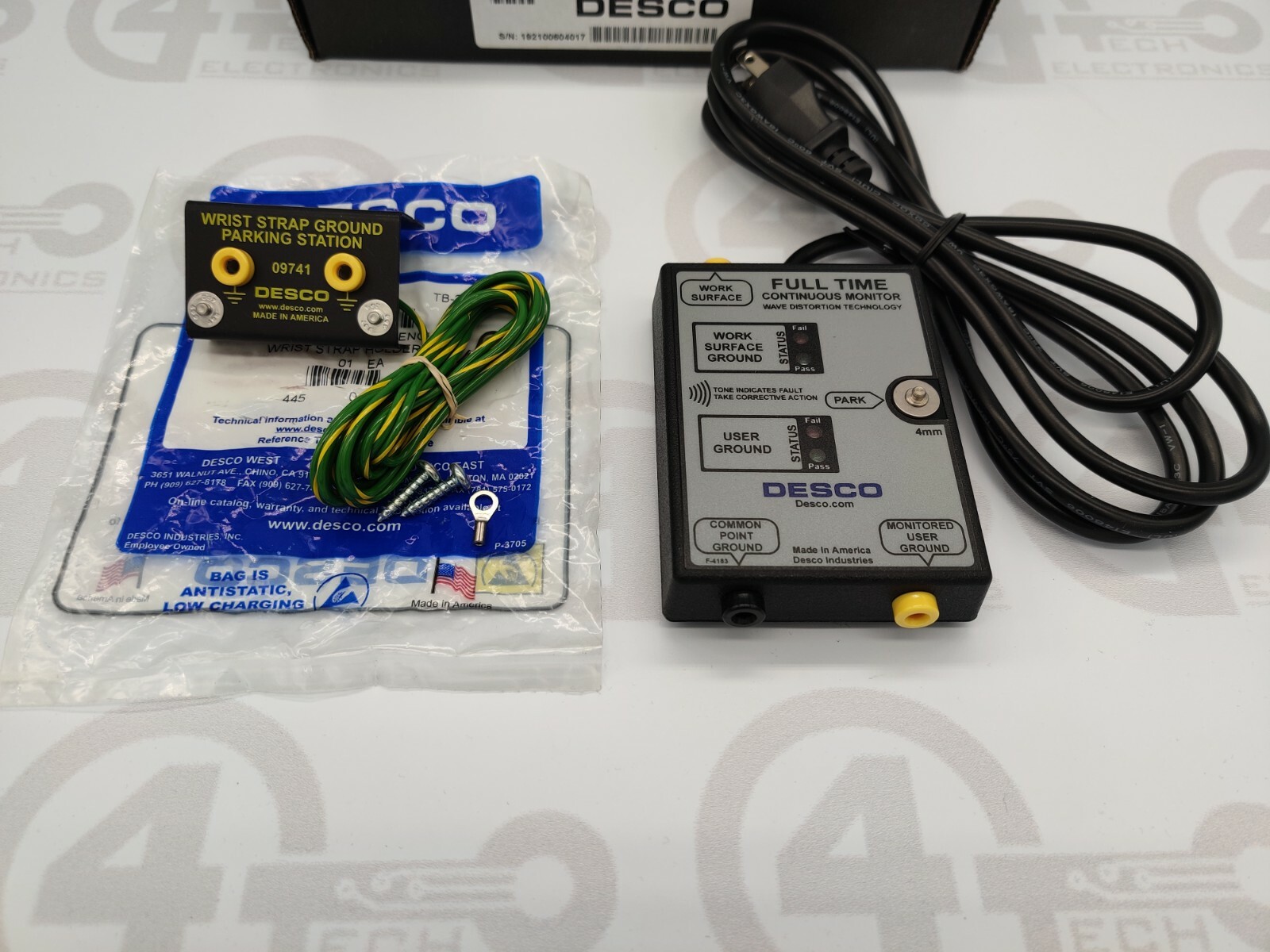 DESCO Full Time Continuous Wrist Strap ESD Workstation Monitor 19210 | eBay