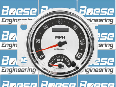 41 42 46 47 48 Chevy Car Aluminum Speedometer Insert w/ American Muscle ...