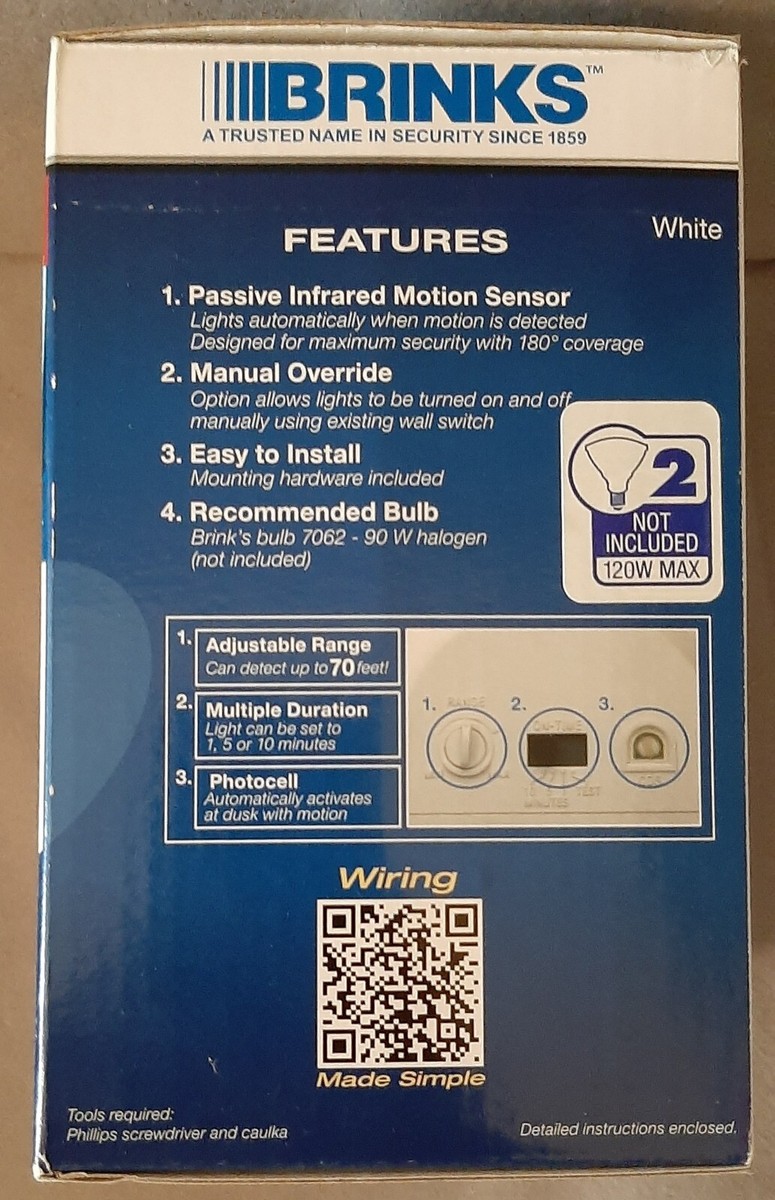 Brinks Motion Sensor Light Manual | Shelly Lighting