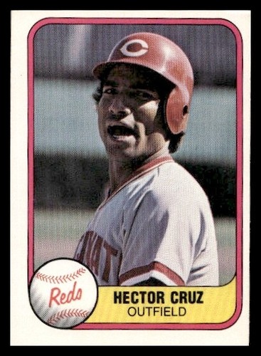 1981 Fleer #206 Hector Cruz Cincinnati Reds Baseball card | eBay