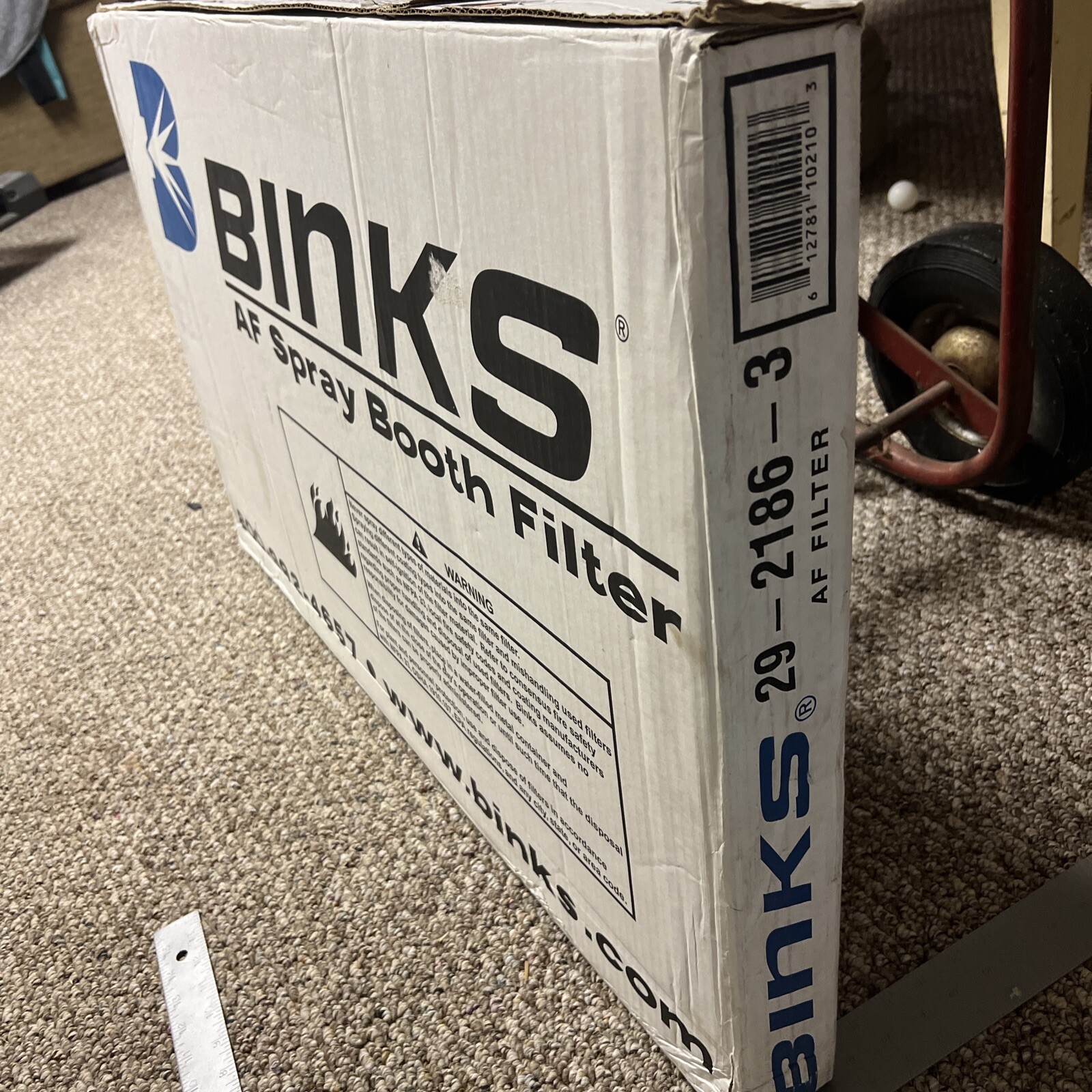 Binks AF Spray Booth Paint Collector Filter 29-2186-3 Single Unit 90 ...