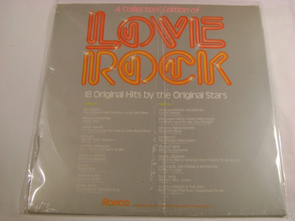 Ronco Presents A Collectors Edition of Love Rock LP Sealed | eBay