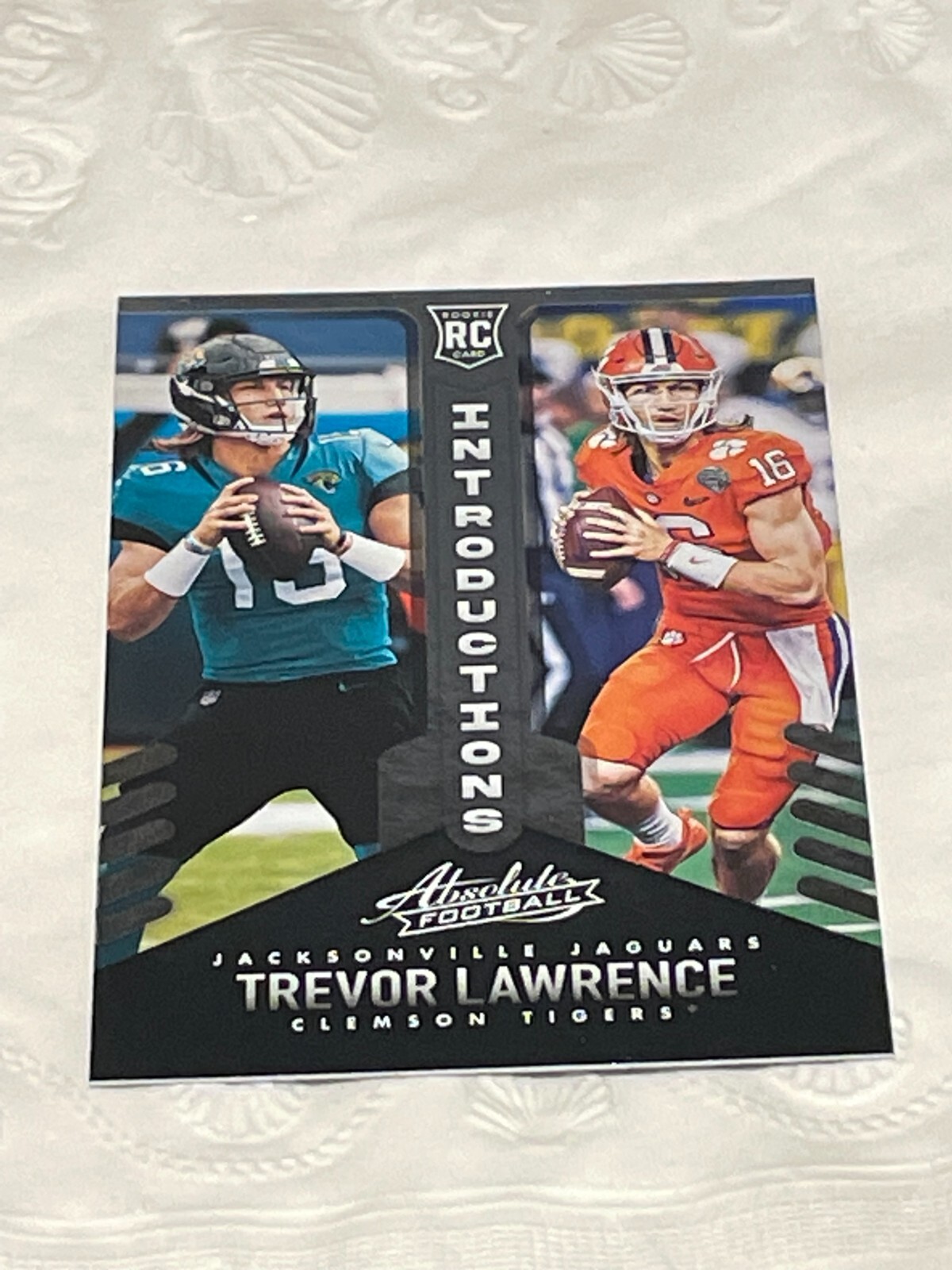 2021 Trevor Lawrence ROOKIE Absolute Introductions Rookie INT-1 Jaguars ...