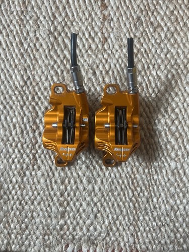 Hope RX4+ Post Mount Disc Brake Caliper orange Shamino (Pair) | eBay UK