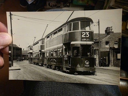 LIVERPOOL CORPORATION TRAMS. COPYRIGHT PHOTO. LIME ST TRAM AT SEAFORTH ...