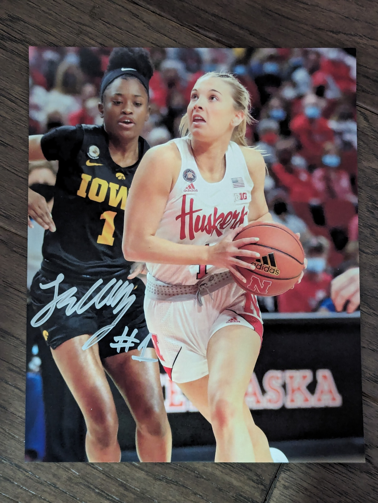 Nebraska Basketball Jaz Shelley 8x10 Autographed Photo | eBay