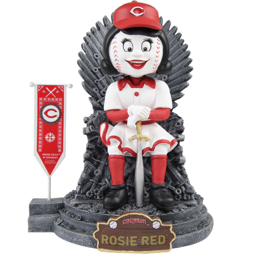 Rosie Red Cincinnati Reds Game of Thrones Iron Throne Bobblehead MLB ...