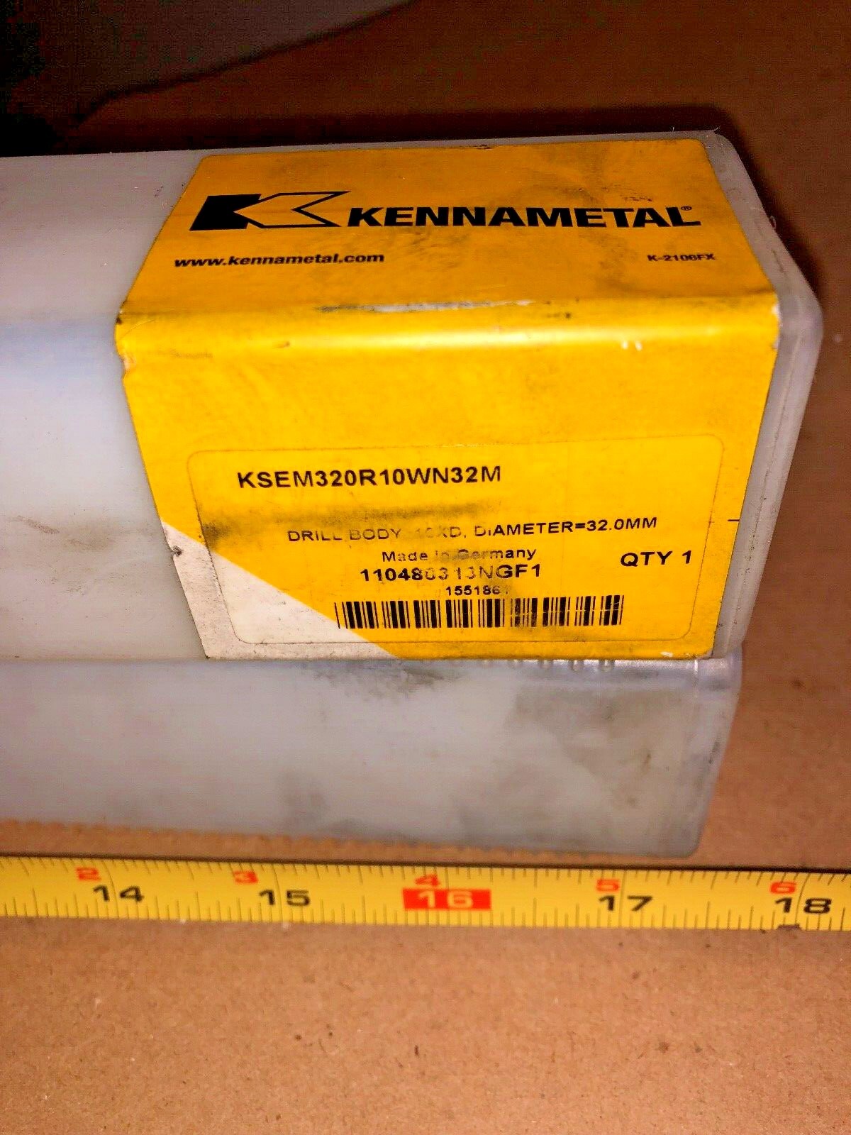 Kennametal 32mm KSEM Indexable Drill Body Coolant Fed KSEM320R10WN32M ...