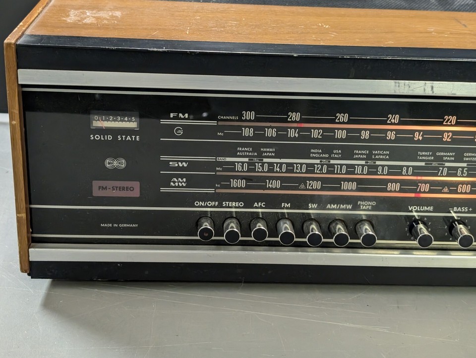 Vintage Stereo Am/Fm/Mw/Sw Receiver GRUNDIG RTV 320U | eBay