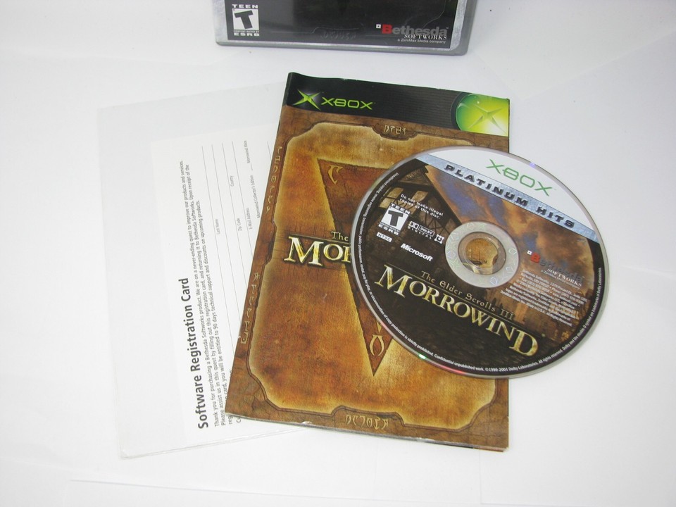 The Elder Scrolls III Morrowind Xbox Complete With Manual Map CIB ...
