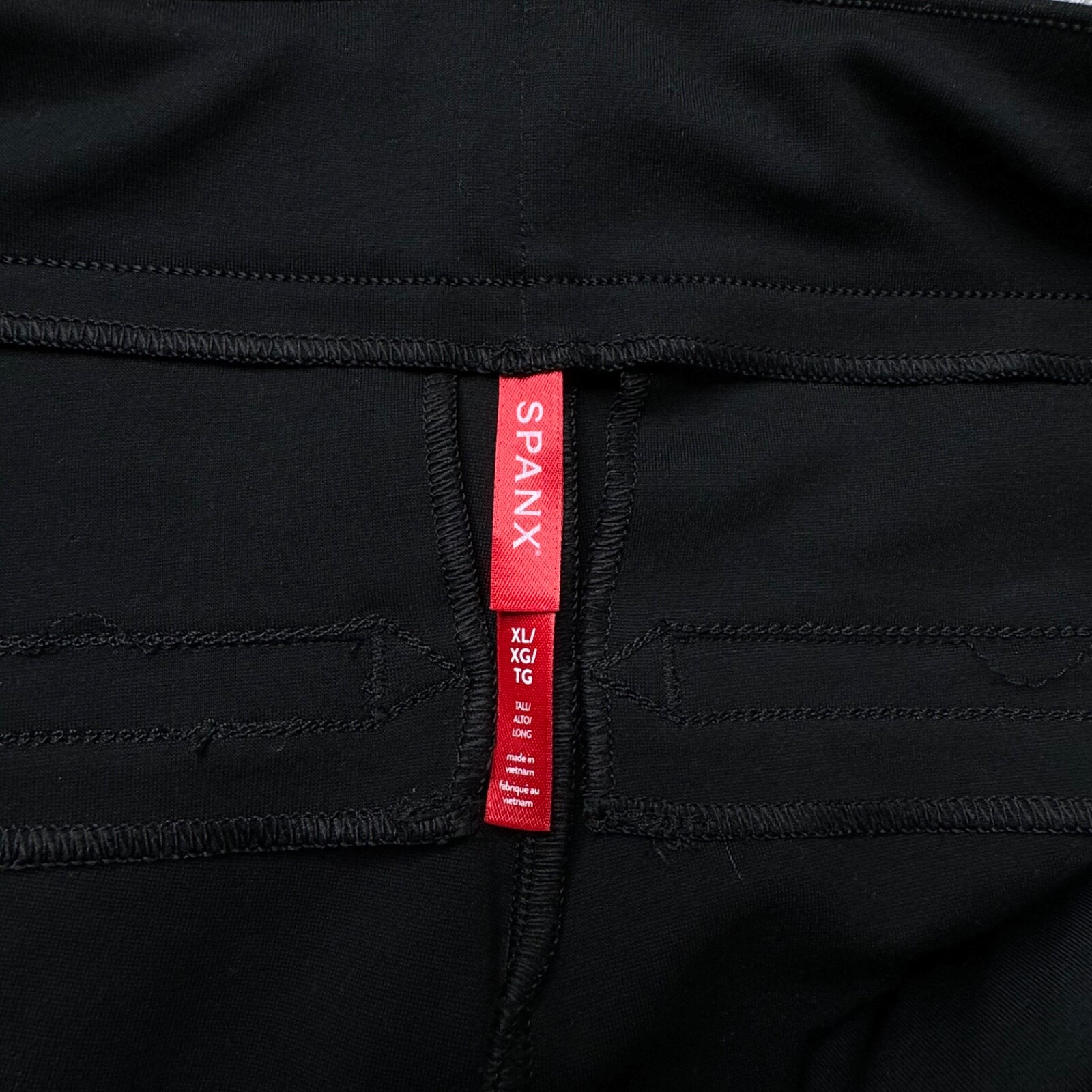 Spanx The Perfect Pant Back Seam Skinny Black Womens XL Tall | eBay