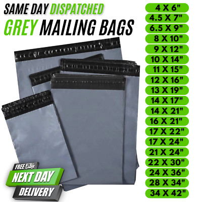 Grey Mailing Bags Parcel bags Shipping bags Postal Bags Postage Bags ...