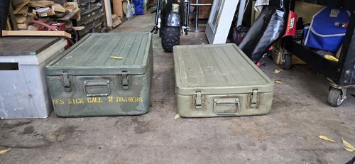 2 Vintage METAL Military Medical Field Chest in Cases | eBay