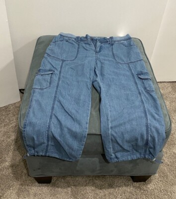 NWT Macy InStyle Bungee Capri Pants Size 4 (Denim) | eBay
