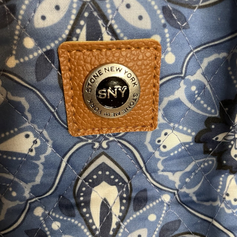 Stone.NY Stone Mountain Co. Handbag Light Blue Flowers Purse New | eBay