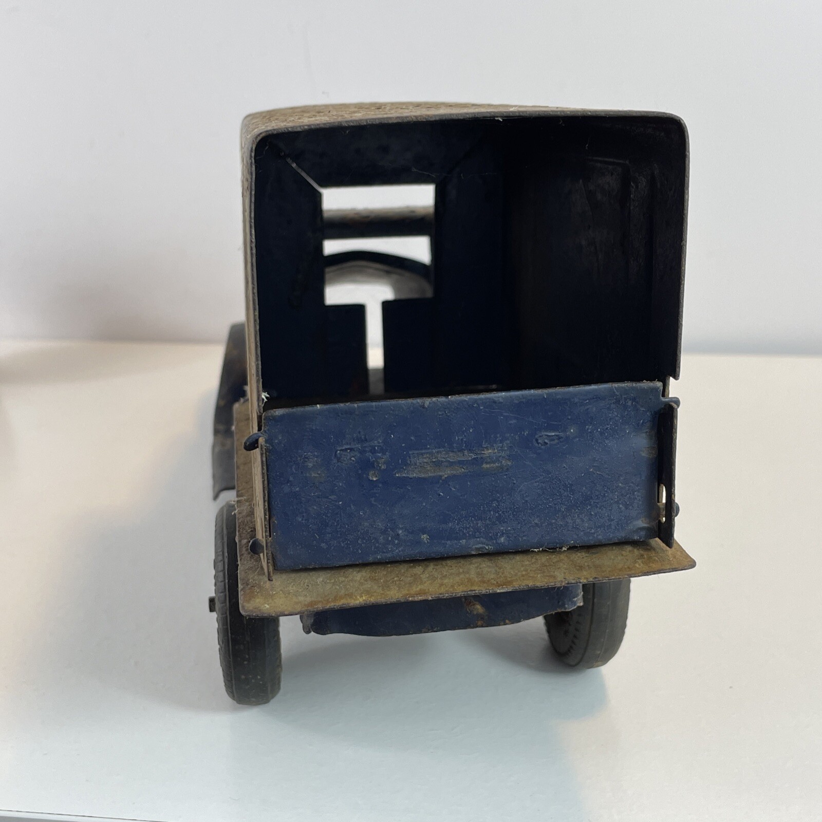 Vintage Metalcraft Pressed Steel Box Truck For Restoration W Goodrich ...