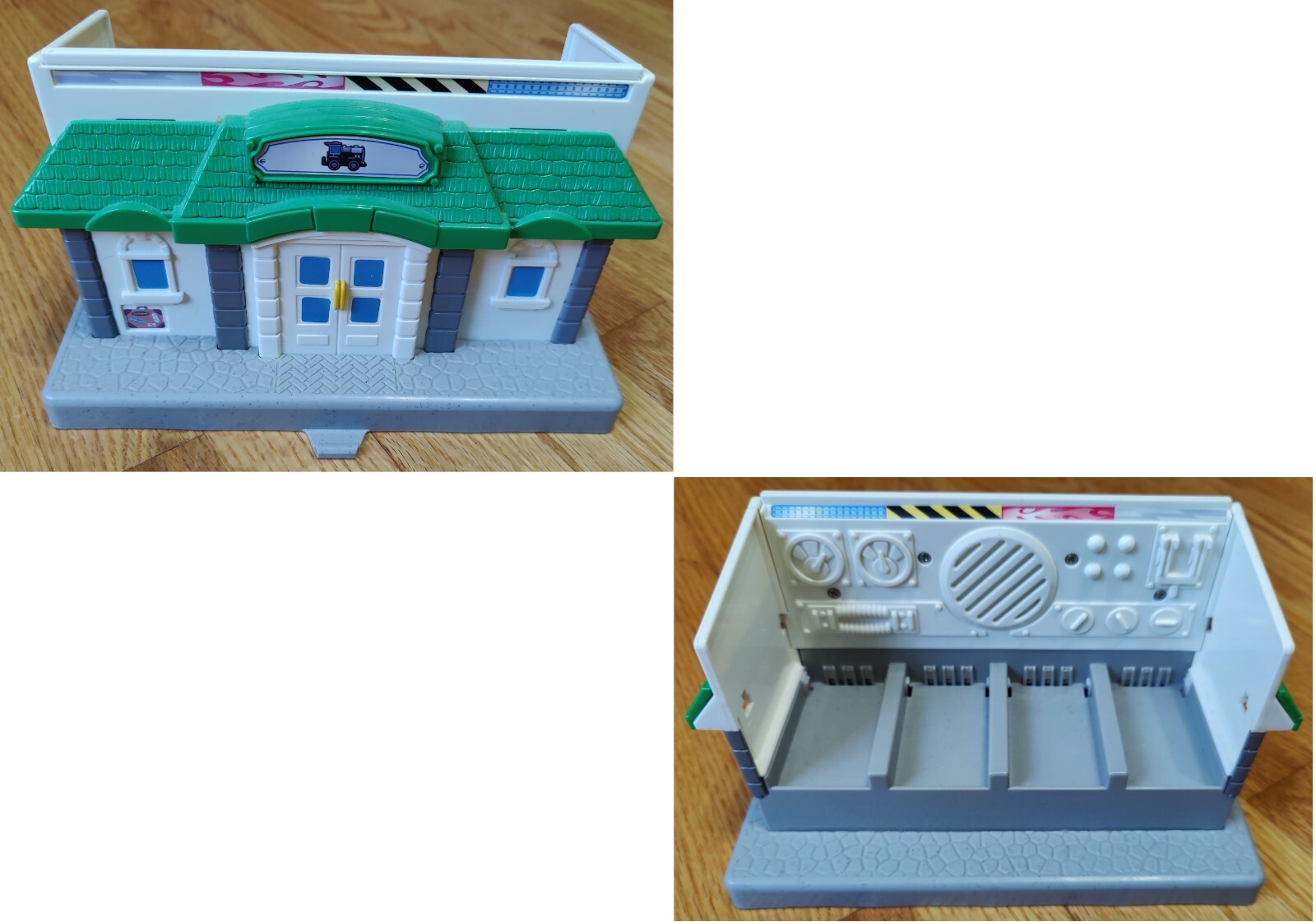Fisher Price GeoTrax Train Depot Station 4 Remote Control Docking ...