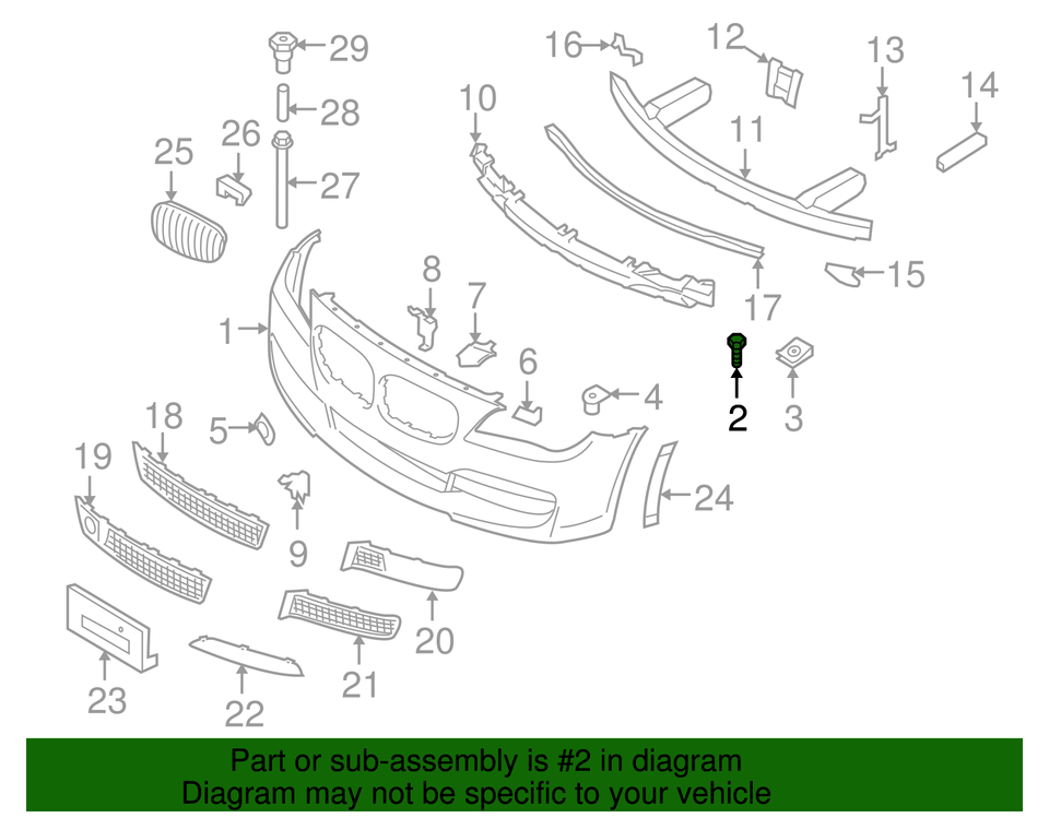 Genuine BMW Bumper Cover Screw 07-14-7-220-383 | eBay