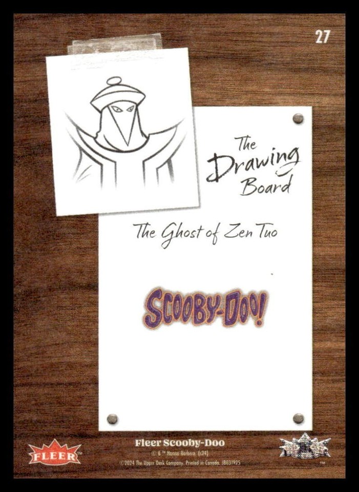 2025 Fleer Scooby Doo Drawing Board 27 The Ghost of Zen Tuo | eBay