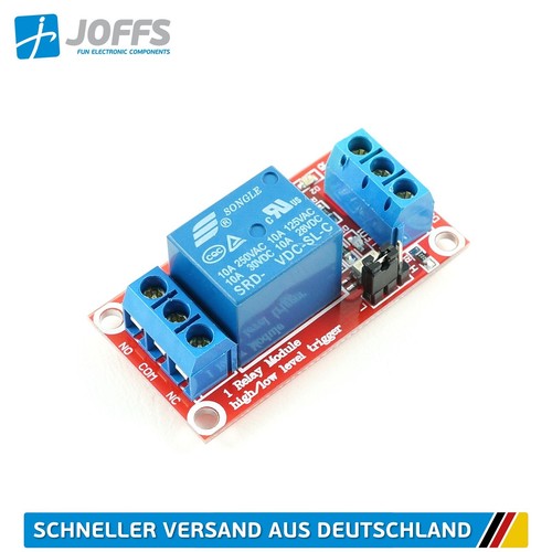 1-Kanal 3.3V Relais Modul mit Optokoppler (1Ch Relay Module High/Low ...