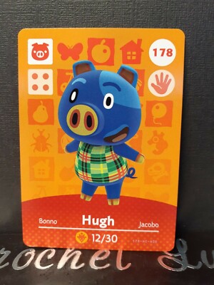 Hugh #178 Animal Crossing Amiibo Authentic Nintendo Series 2 | eBay
