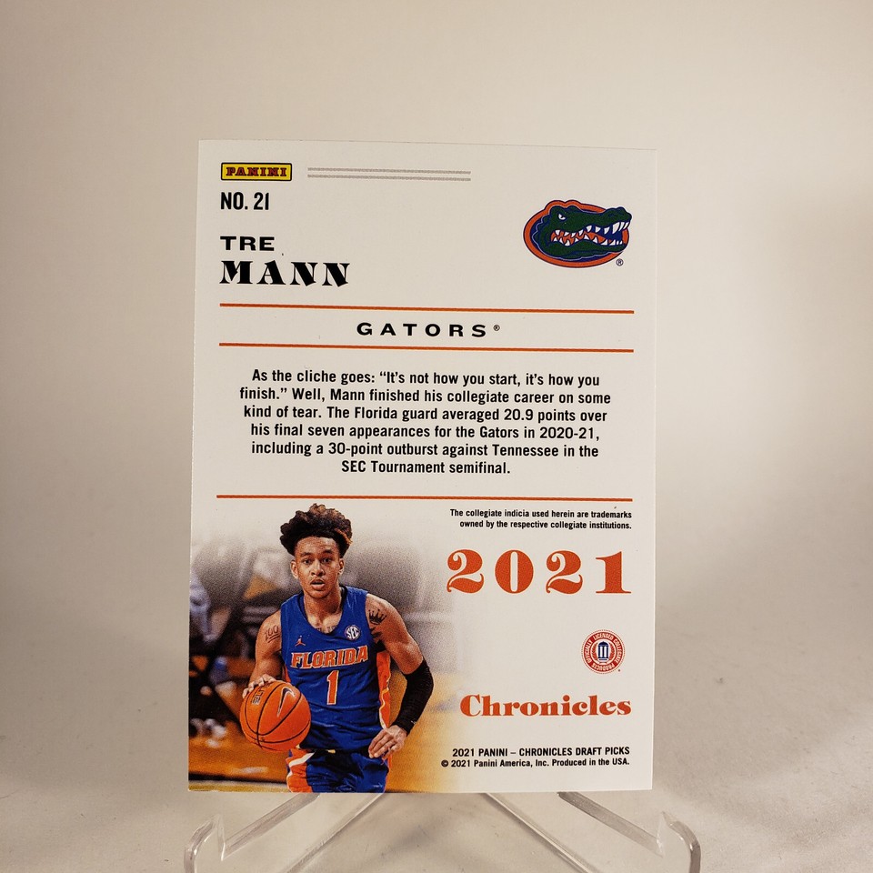 2021 Panini Chronicles Draft Picks #21 Tre Mann Rookie Card RC | eBay