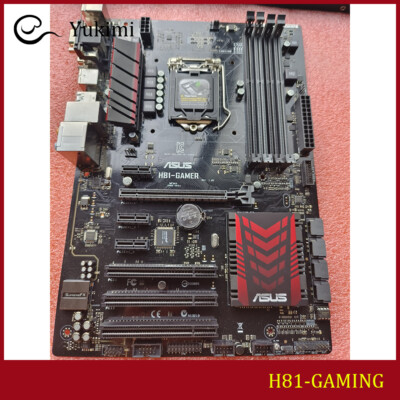 FOR ASUS H81-GAMER DDR3 LGA 1150 16GB VGA DVI ATX Motherboard Test OK ...