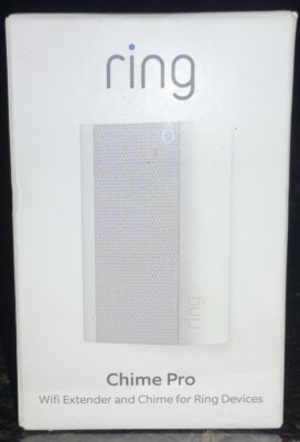 Ring Chime Pro Wi-Fi Extender for Smart Doorbell - White (8AC1PZ-0EN0 ...