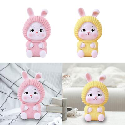 Rabbit Statue Piggy Bank Collection Saving Pot Animal Sculpture for ...