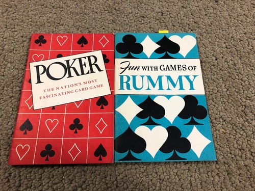 NATIONAL PLAYING CARD COMPANY POKER & RUMMY BOOKS 1950 FIRST EDITION ...