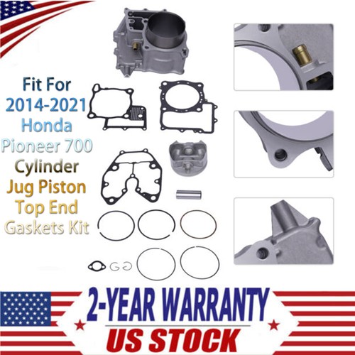 For Honda Rincon 680 TRX680 Pioneer 700 Cylinder Jug Piston Top End ...