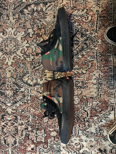 Size 10.5 - DEFCON x Vans Sk8- Notchback GTX High Black Woodland Camo ...