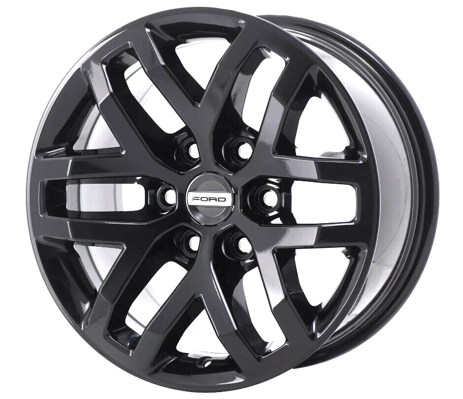 17" FORD F150 GLOSS BLACK WHEELS RIMS FACTORY OEM 10115 2005-2020 SET ...