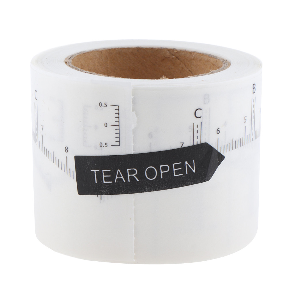 Upgraded 1 Roll Disposable Adhesive Eyebrow Microblading Ruler Guide ...