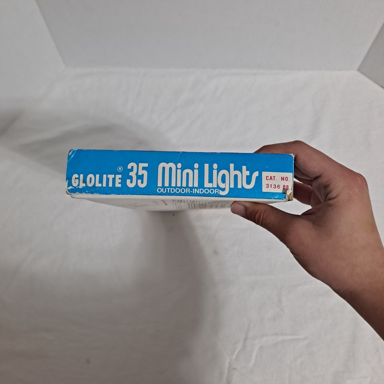 Vintage Glolite Christmas Lights 35 Mini Lites Box Holiday Retro 1970s ...