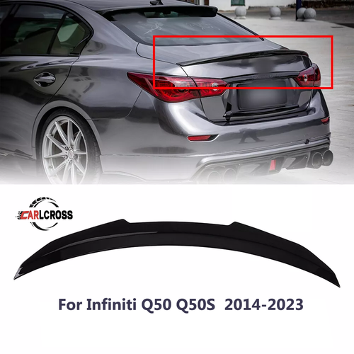FOR INFINITI Q50 PSM STYLE HIGH KICK TRUNK WING REAR SPOILER ROM 2014 ...